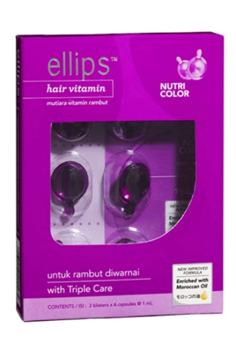 Ellips Nutri Color Hair Vitamin 12 capsules – Lotus Beauty & Health